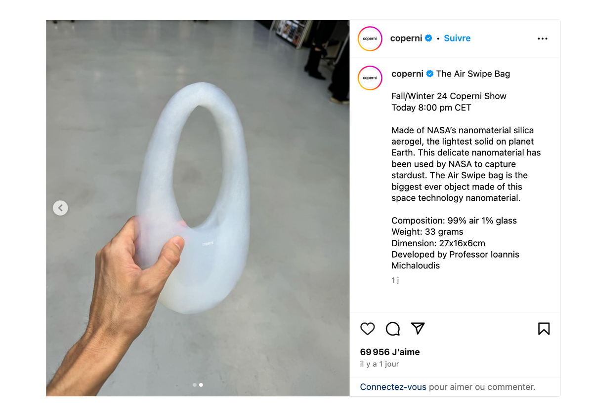 Paris Fashion Week : realizzata al 99% con aria, l'incredibile borsa ...